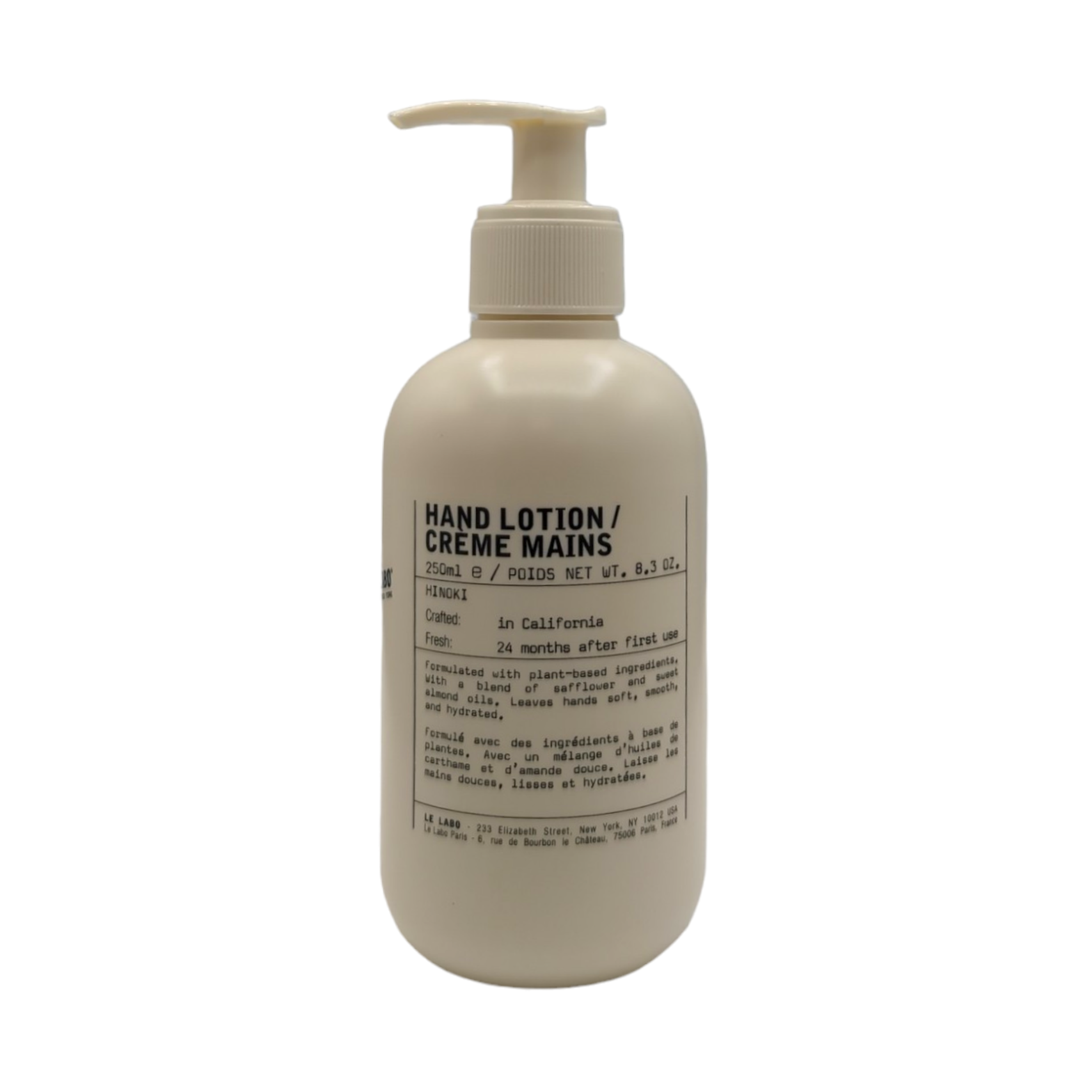 Le Labo Hand Lotion - HINOKI 8.3 oz / 250 ml – HBAdeals